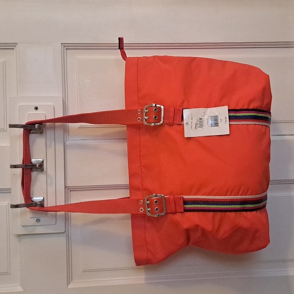 Tyler Rodan | Bags | Tyler Rodan Vibrant Orange Tote With Metallic ...